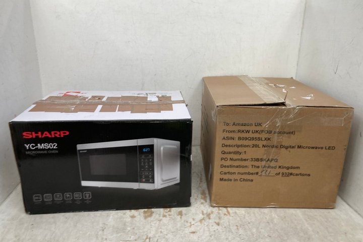 John Pye Auctions - SHARP YC-MS02 MICROWAVE OVEN TO INCLUDE SWAN NORDIC ...